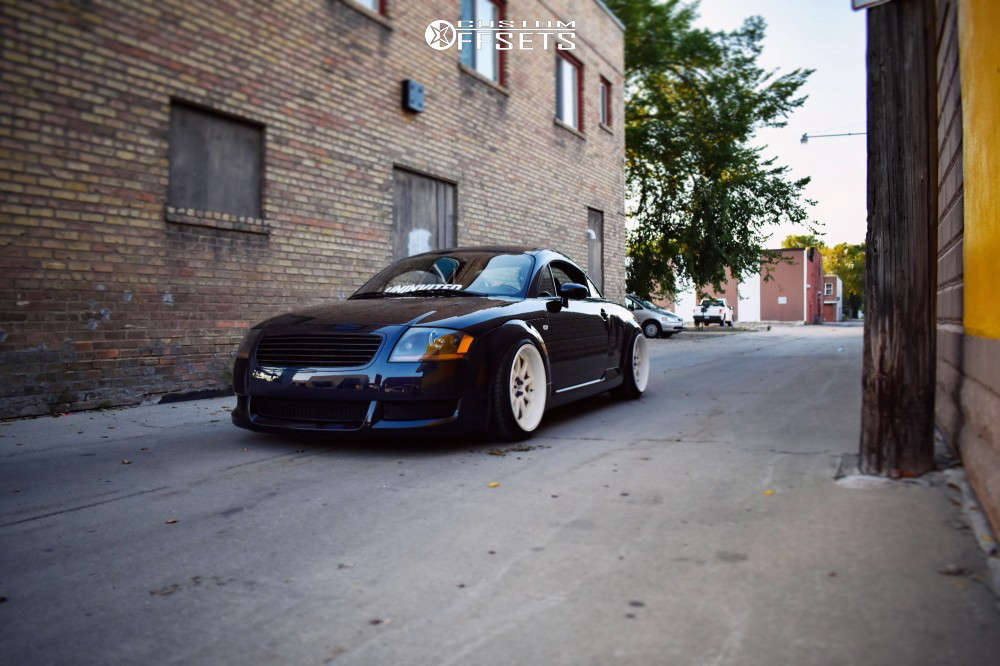 2002 Audi TT Quattro with 18x10 18 Work Xd9 and 225/40R18 Nitto Neo Gen ...