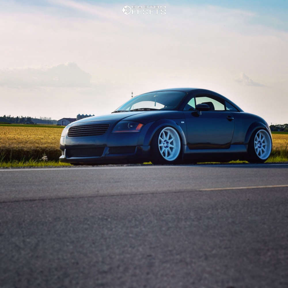 2002 Audi TT Quattro with 18x10 18 Work Xd9 and 225/40R18 Nitto Neo Gen ...