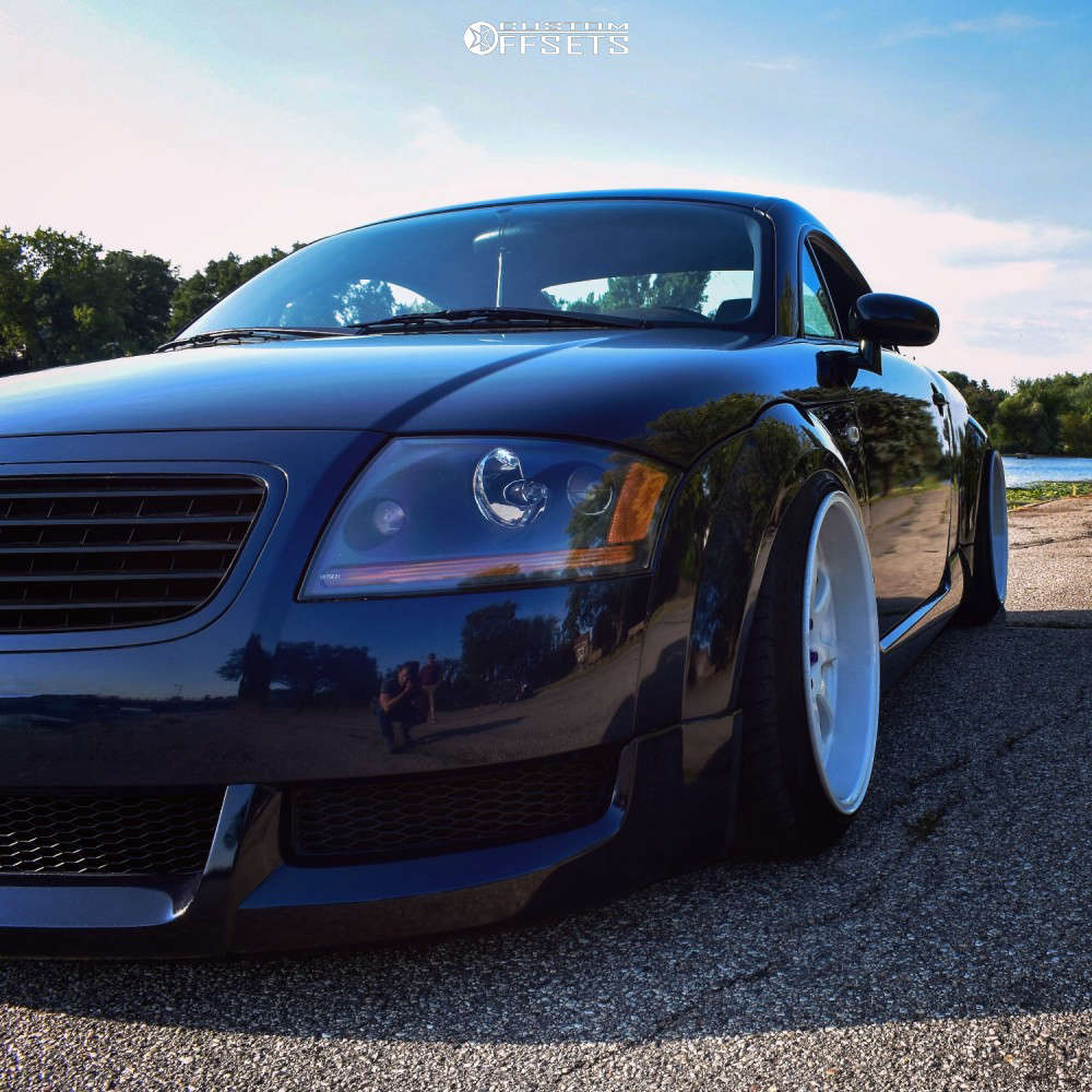 2002 Audi TT Quattro with 18x10 18 Work Xd9 and 225/40R18 Nitto Neo Gen ...