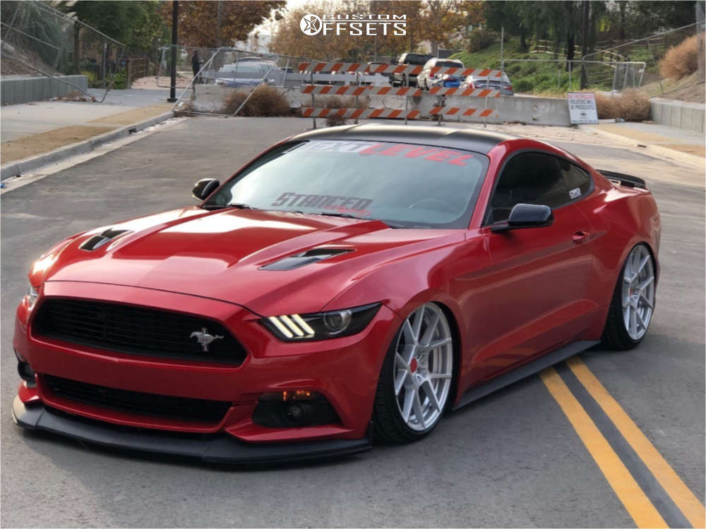 2017 Ford Mustang with 20x9.5 35 Rotiform Kps and 245/35R20 Lexani Lx ...