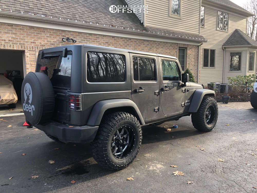 2017 Jeep Wrangler JK with 18x10 -24 Moto Metal Mo970 and 35/12.5R18 ...
