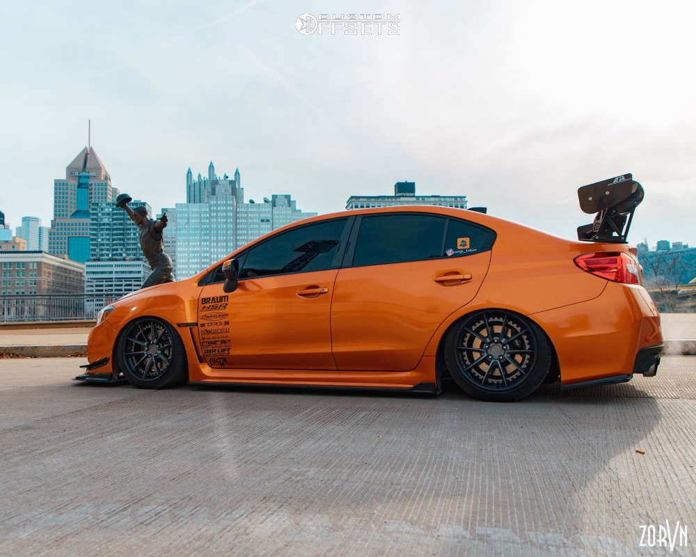 2017 Subaru WRX STI with 18x9.5 25 Niche Sector and 235/40R18 ...