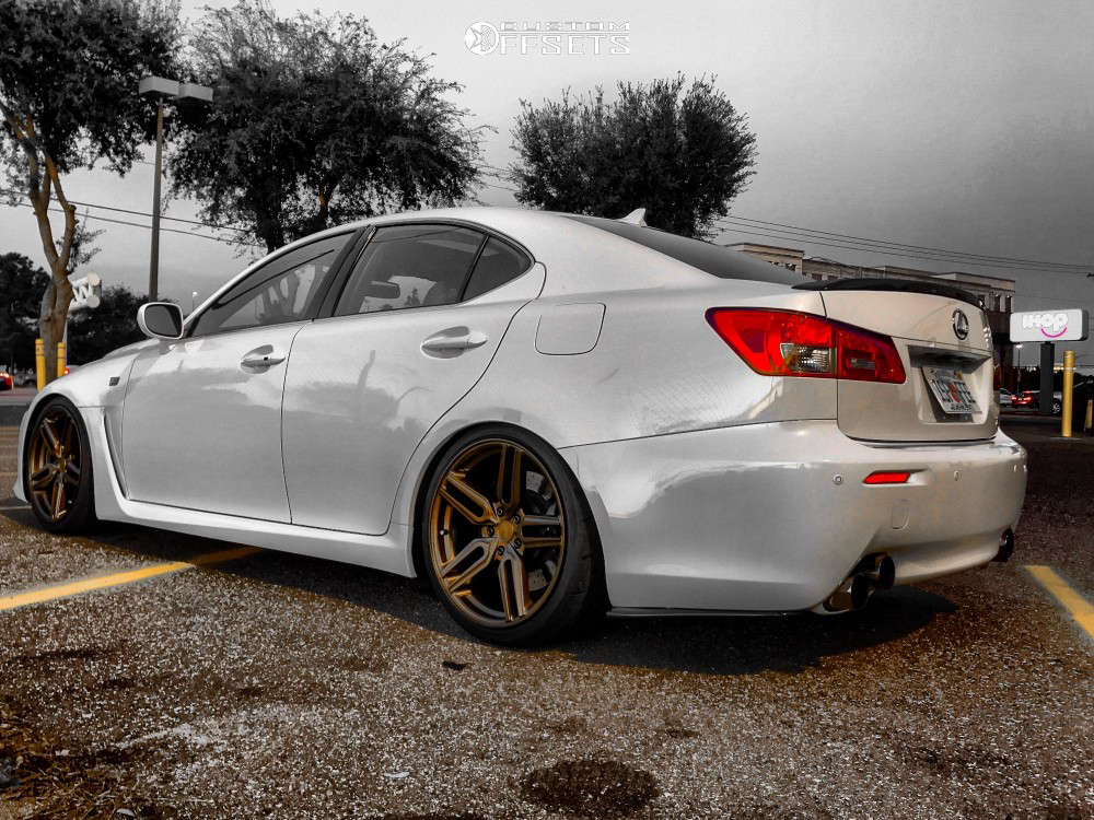 2014 Lexus IS F with 19x9 38 Vossen HF-1 and 245/35R19 Firestone ...