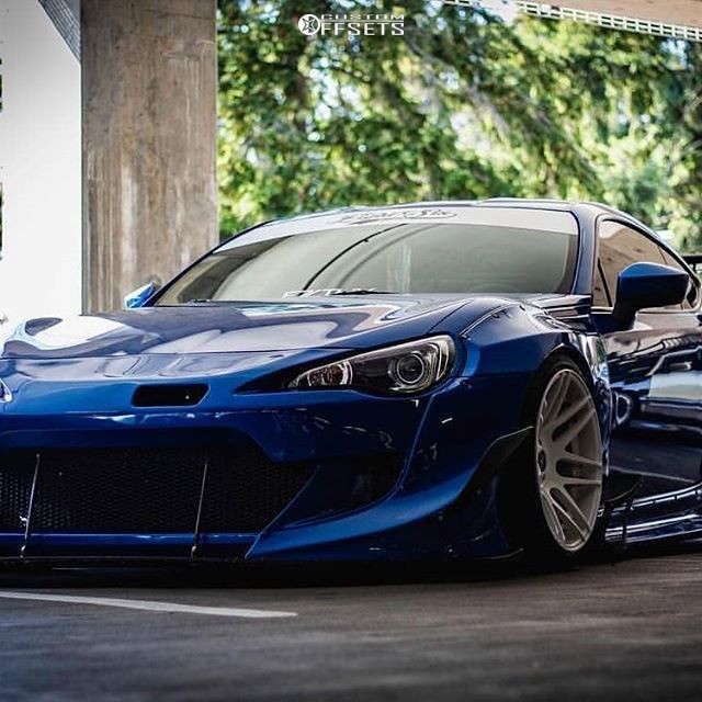 2013 Subaru BRZ with 18x11 -5 Forgestar F14 and 305/35R18 Federal 595 ...