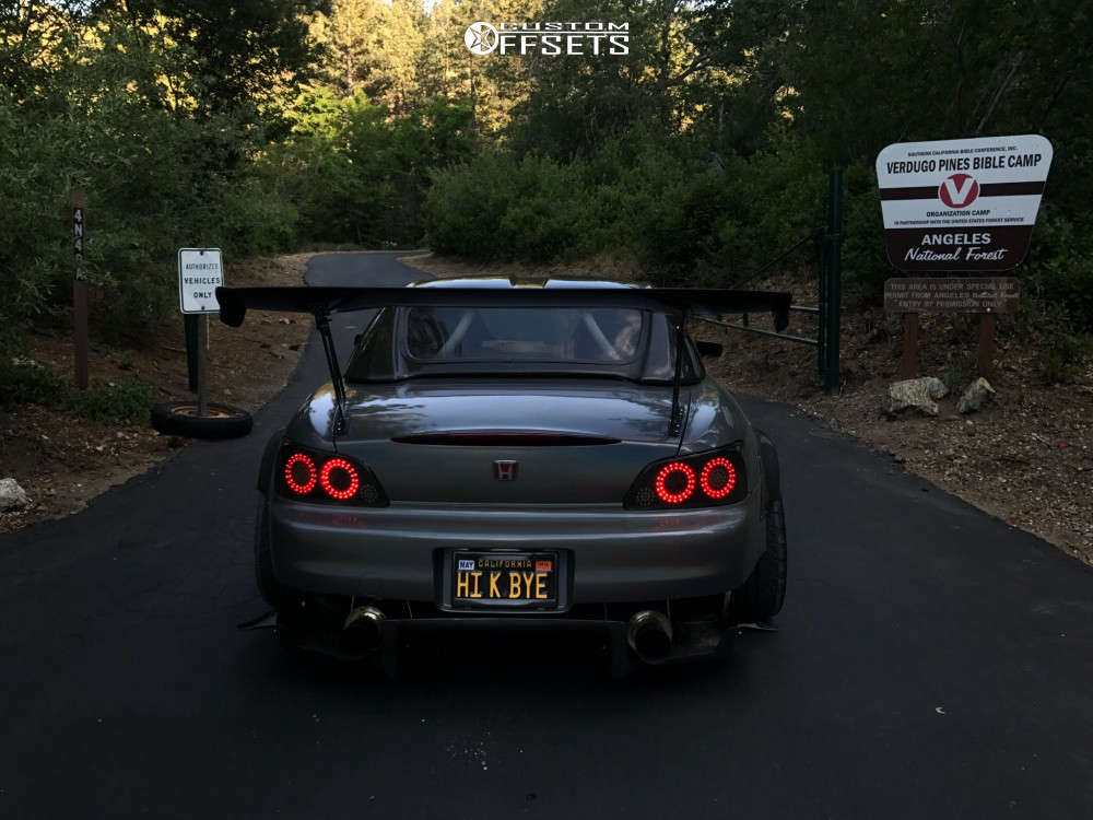 2001 Honda S2000 with 18x10.5 15 Volk Te37sl and 295/30R18 Yokohama ...