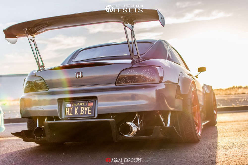 2001 Honda S2000 with 18x10.5 15 Volk Te37sl and 295/30R18 Yokohama ...