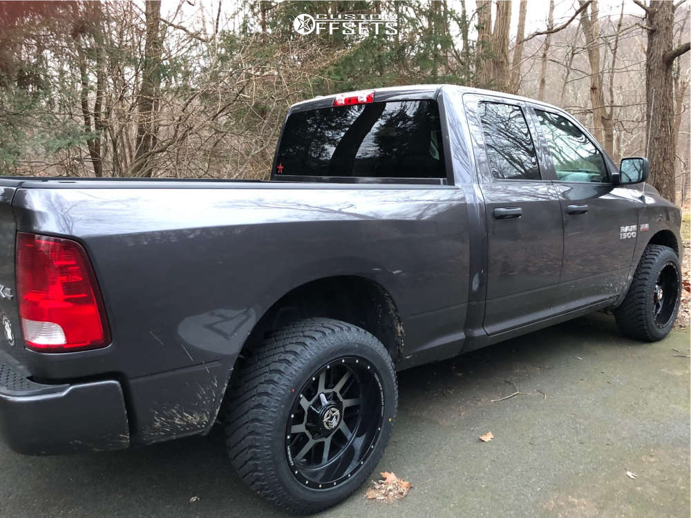 2018 Ram 1500 with 20x10 -18 Anthem Off-Road Gunner and 275/55R20 ...