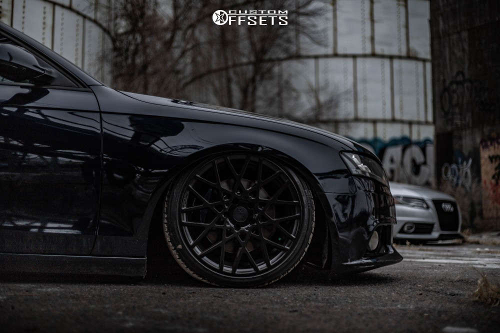 2011 Audi A4 Quattro with 18x8.5 35 Rotiform Blq and 225/40R18 Nankang ...