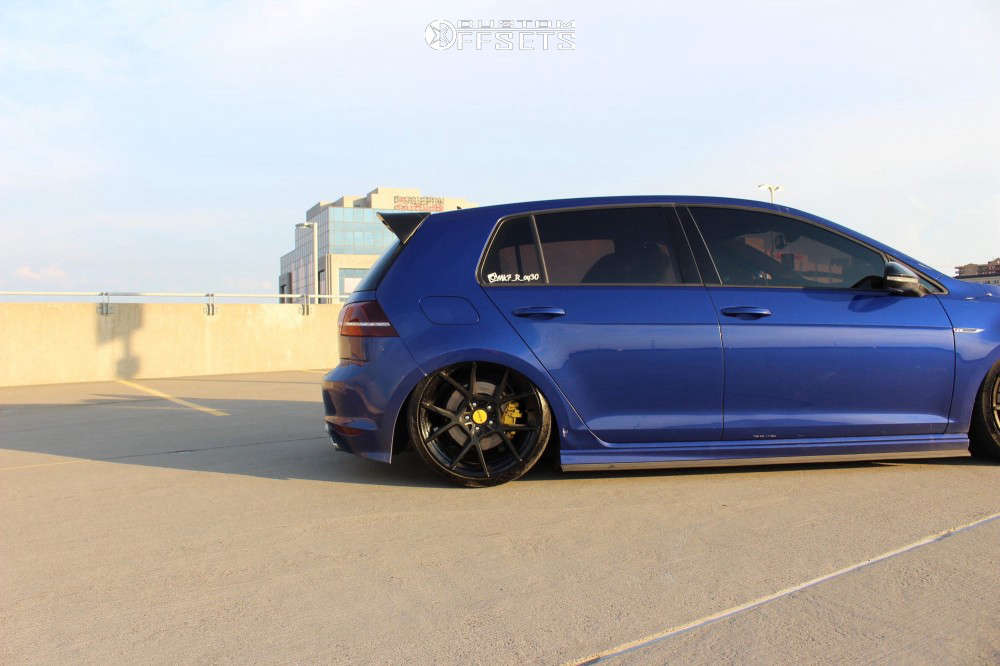 2016 Volkswagen Golf R with 19x8.5 45 Rotiform Kps and 215/35R19 ...