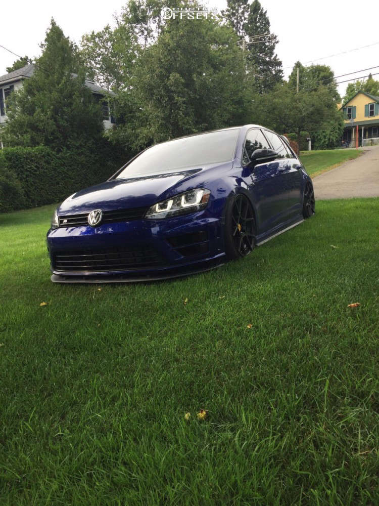 2016 Volkswagen Golf R with 19x8.5 45 Rotiform Kps and 215/35R19 ...