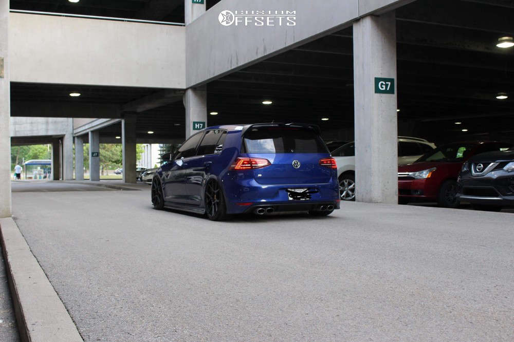 2016 Volkswagen Golf R with 19x8.5 45 Rotiform Kps and 215/35R19 ...
