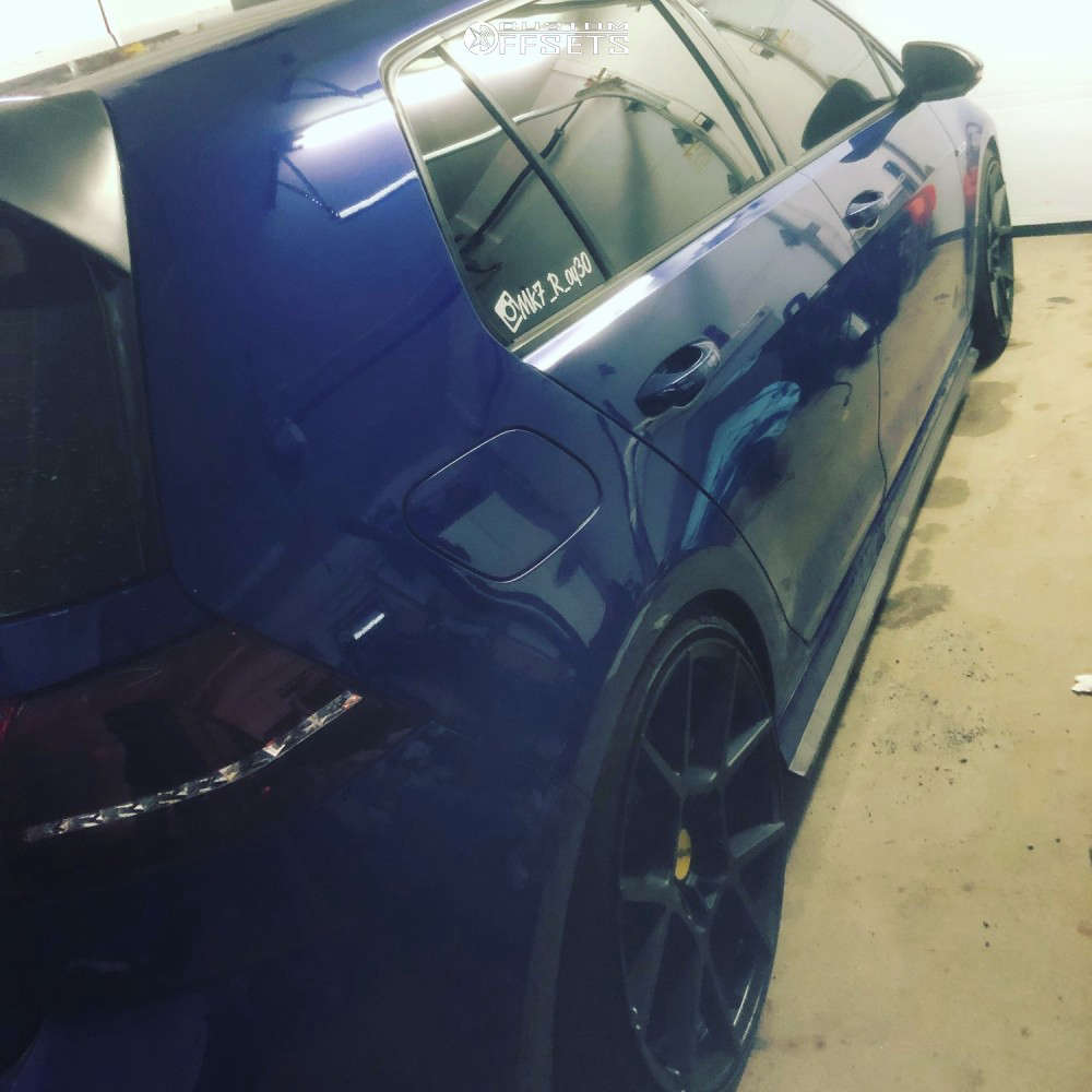 2016 Volkswagen Golf R with 19x8.5 45 Rotiform Kps and 215/35R19 ...