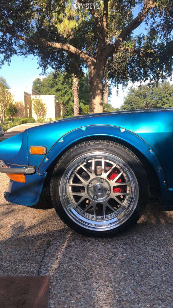 1977 Nissan 280Z with 17x9.5 -29 SSR Mk1 and 215/40R17 Falken Azenis ...