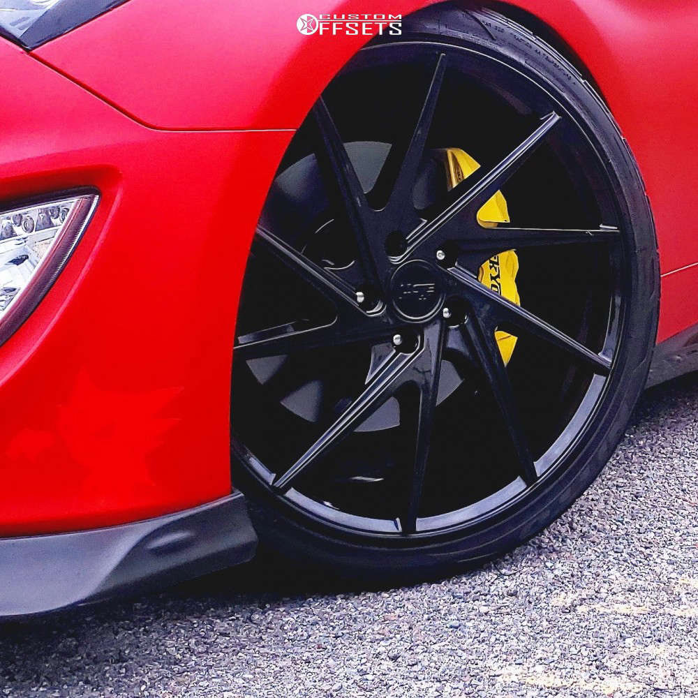 2013 Hyundai Genesis Coupe with 20x10.5 35 Niche Invert and 255/30R20 ...