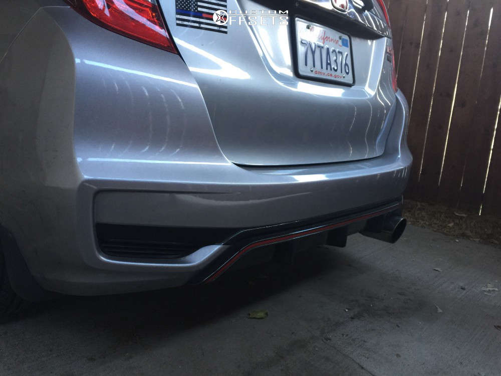 2017 Honda Fit with 17x7 35 Racing Hart Type C and 205/45R17 Hankook ...