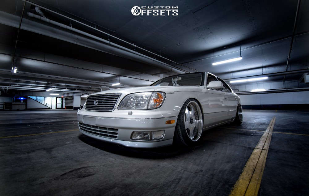 1999 Lexus LS400 with 18x10 12 Work Euroline and 225/40R18 Falken ...