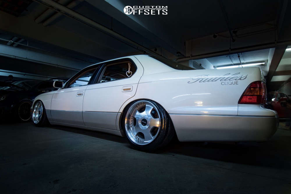 1999 Lexus LS400 with 18x10 12 Work Euroline and 225/40R18 Falken ...