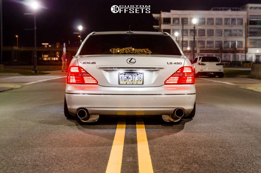 2005 Lexus LS430 with 19x9 35 Work Schwert SC3 and 215/35R19 Achilles ...