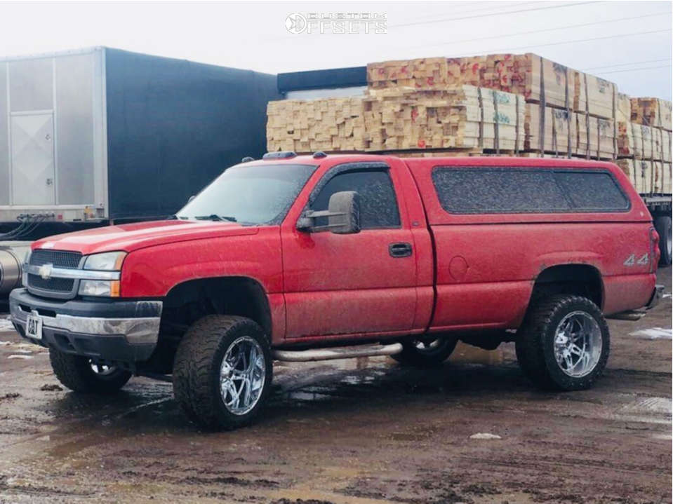 2005 Chevrolet Silverado 1500 with 20x12 -44 Fuel Hostage and 33/12 ...