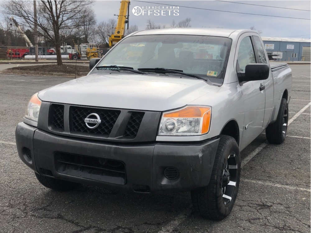2008 Nissan Titan with 18x9 -12 K2 Offroad Fitz and 265/75R18 General ...