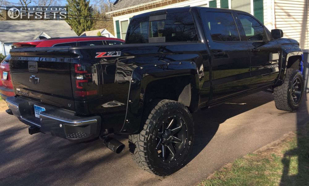 2015 Chevrolet Silverado 1500 with 20x10 -12 DPR Stealth and 35/12.5R20 ...