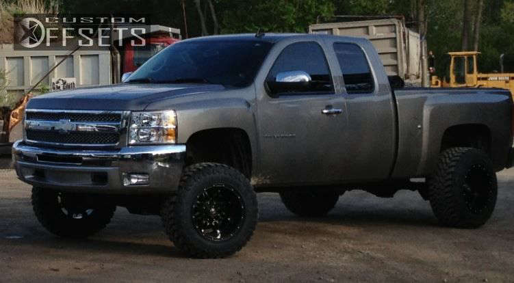 2012 Chevrolet Silverado 1500 with 18x12 -44 Fuel Hostage and 33/12 ...