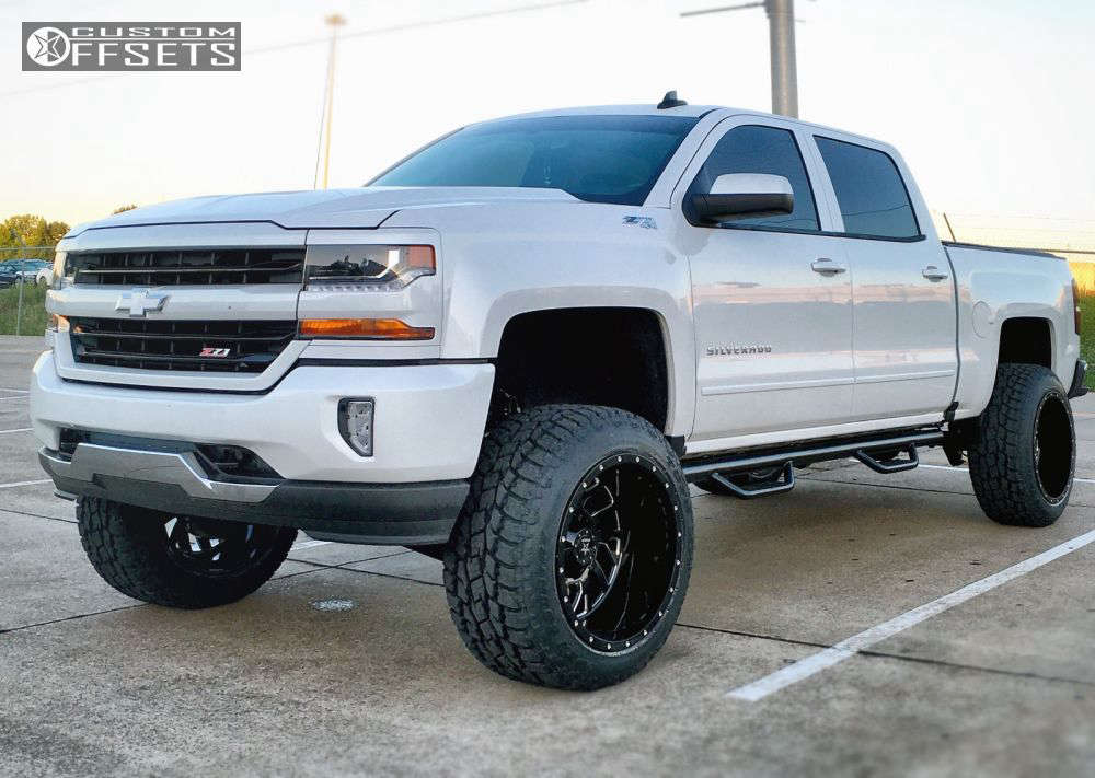 2016 Chevrolet Silverado 1500 with 22x14 -76 RBP Glock and 35/12.5R22 ...
