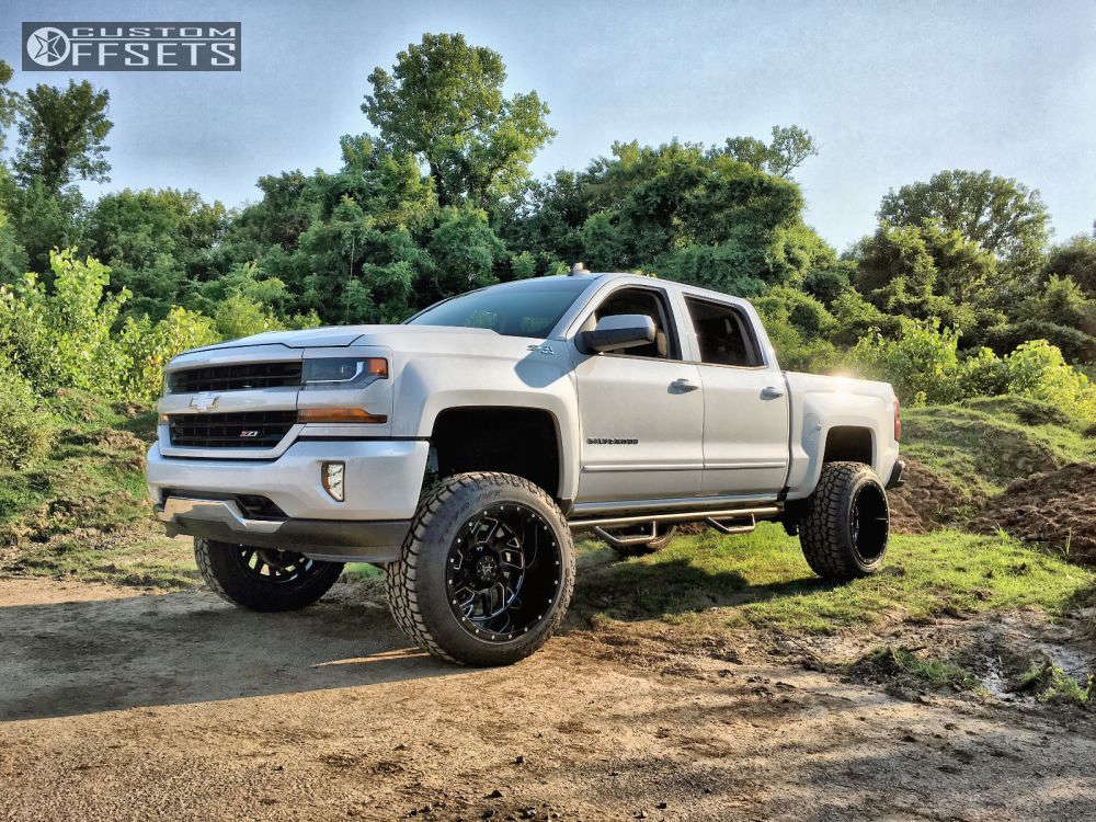 2016 Chevrolet Silverado 1500 with 22x14 -76 RBP Glock and 35/12.5R22 Toyo Tires Open Country A ...