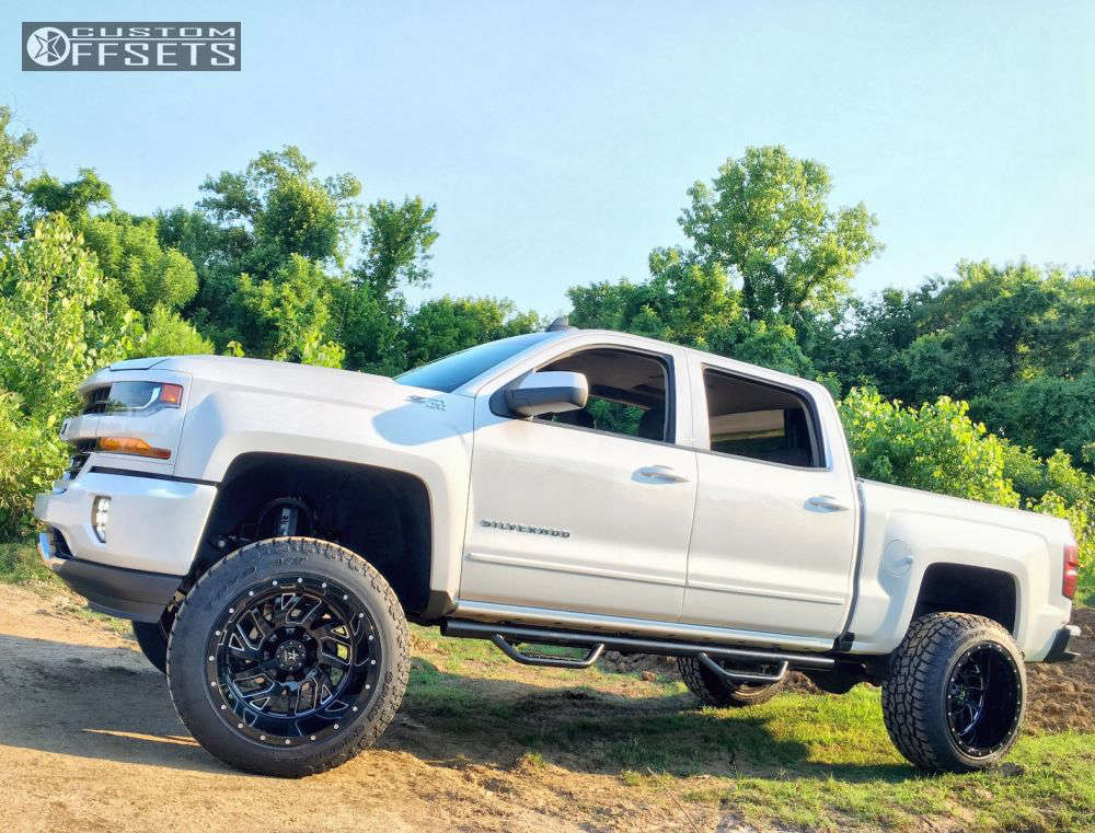 2016 Chevrolet Silverado 1500 with 22x14 -76 RBP Glock and 35/12.5R22 Toyo Tires Open Country A ...
