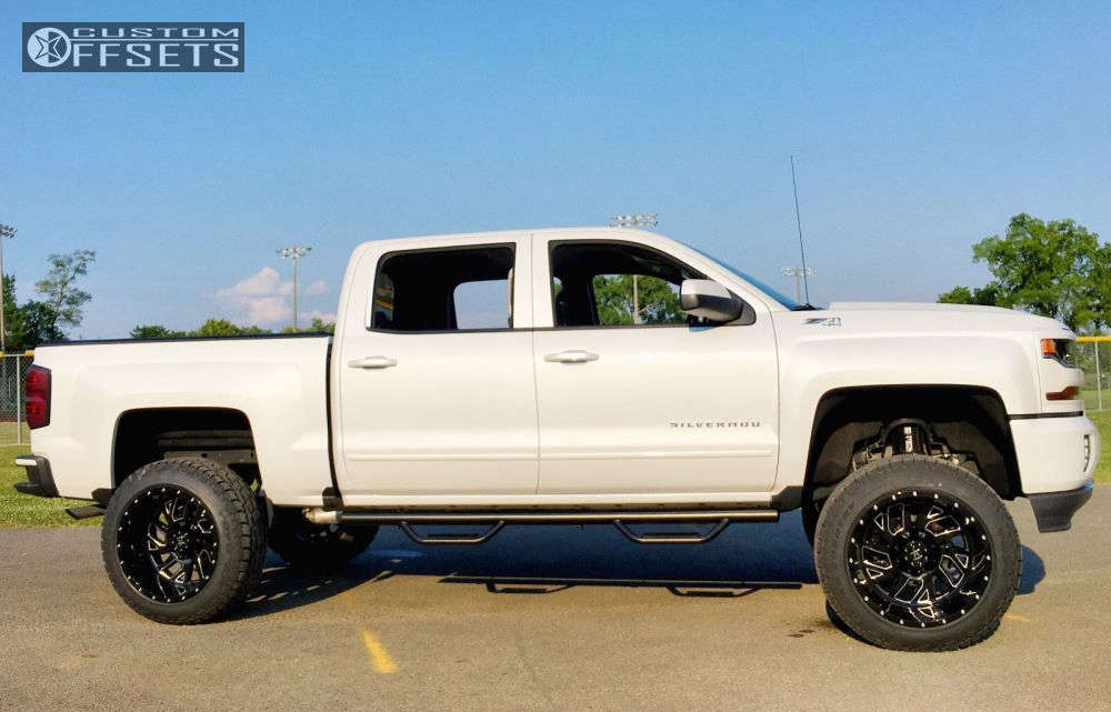 2016 Chevrolet Silverado 1500 with 22x14 -76 RBP Glock and 35/12.5R22 Toyo Tires Open Country A ...