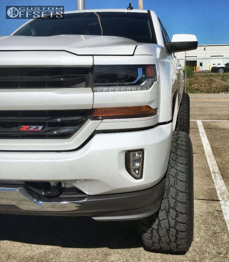 2016 Chevrolet Silverado 1500 with 22x14 -76 RBP Glock and 35/12.5R22 Toyo Tires Open Country A ...