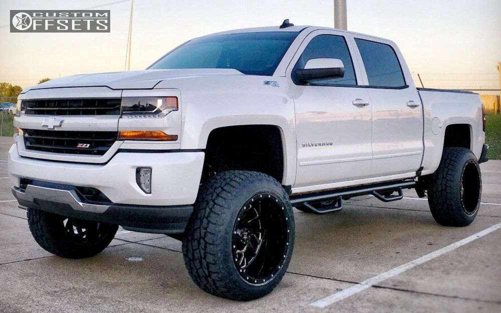 2016 Chevrolet Silverado 1500 with 22x14 -76 RBP Glock and 35/12.5R22 Toyo Tires Open Country A ...