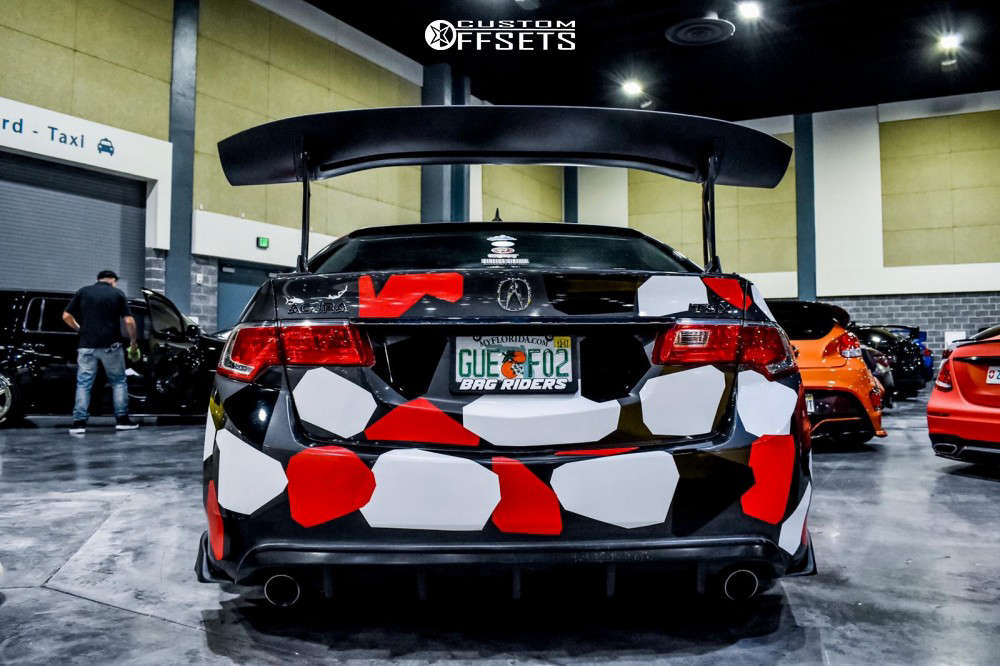 2010 Acura TSX with 19x8.5 22 Volk Ce28sl and 235/35R19 Pirelli P-zero ...