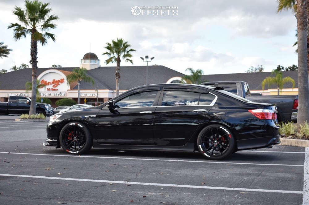 2014 Honda Accord with 19x8.5 45 Konig Oversteer and 235/40R19 Goodyear ...