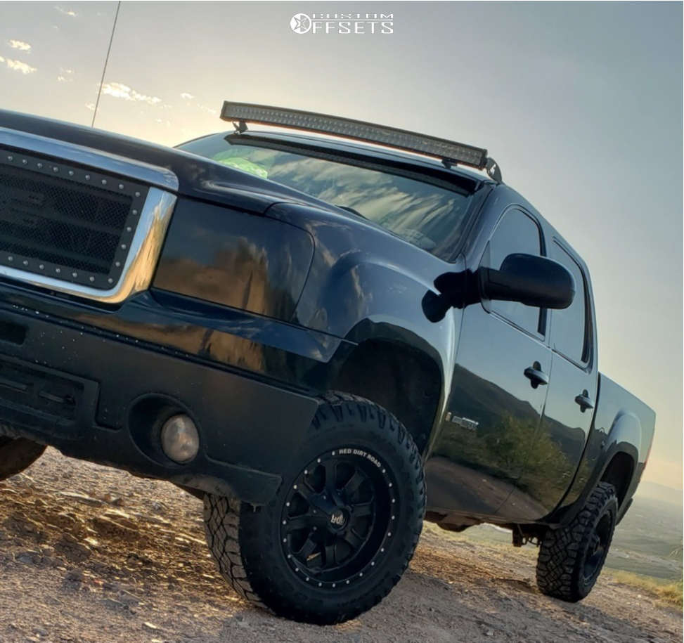 2008 GMC Sierra 1500 with 17x9 -12 Red Dirt Road Rd01 and 245/75R17 ...