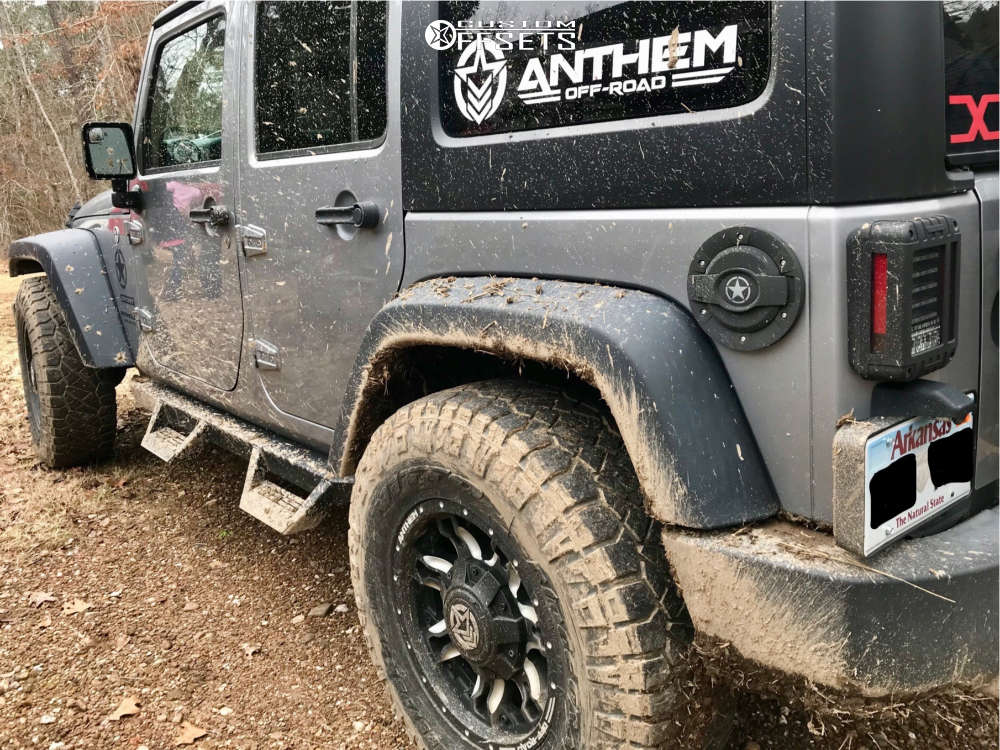2016 Jeep Wrangler JK with 17x9 -12 Anthem Off-Road Aviator and 285 ...