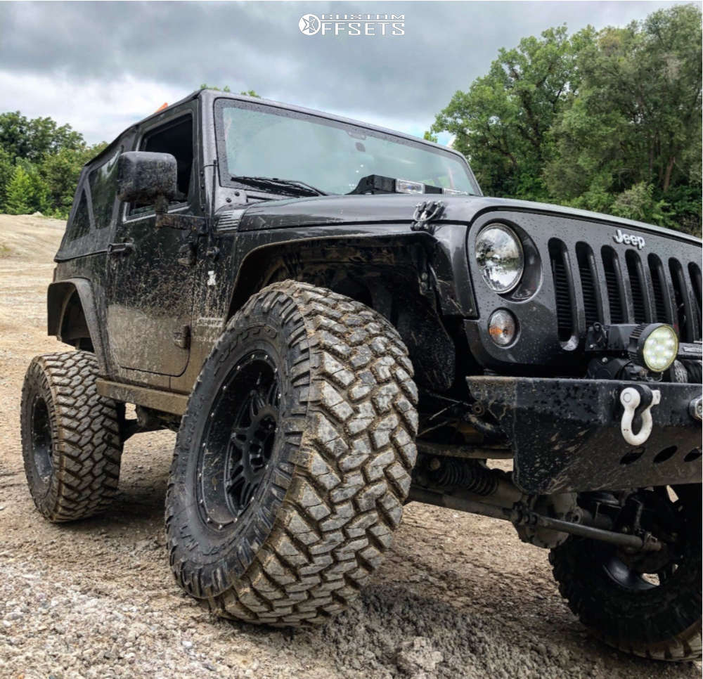 2017 Jeep Wrangler JK with 17x9 -12 Fuel Hostage and 35/12.5R17 Nitto ...