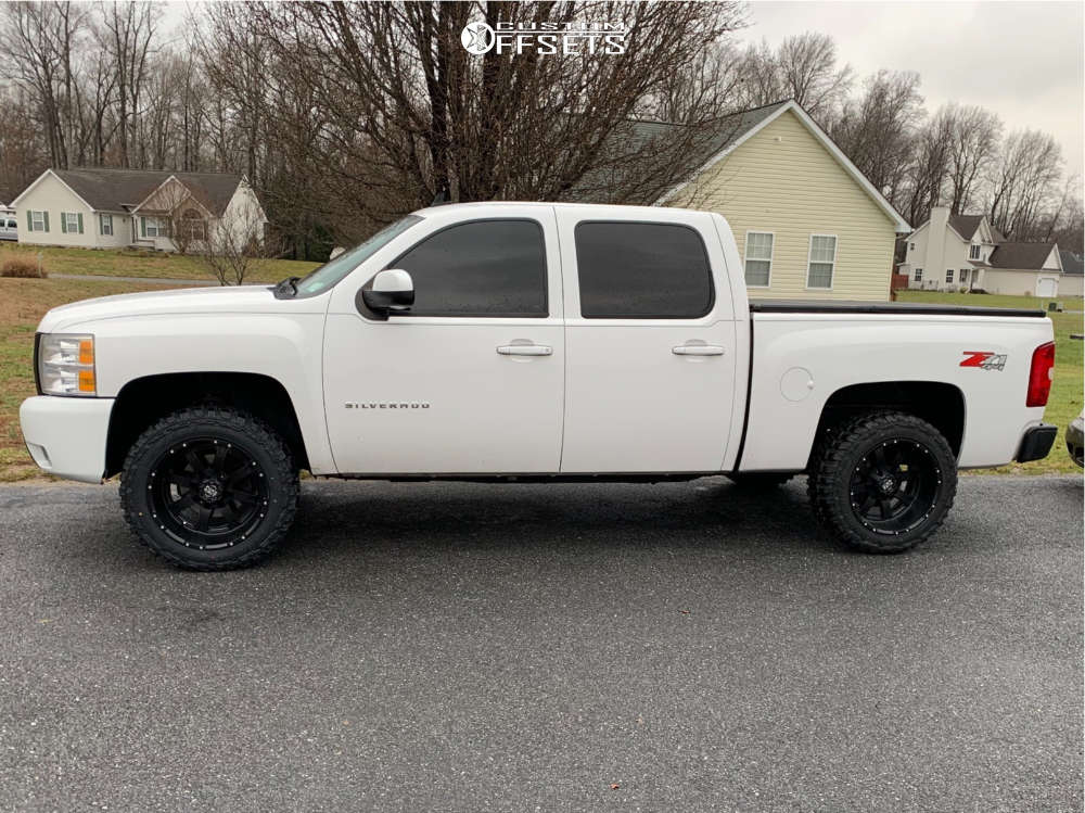 2010 Chevrolet Silverado 1500 with 20x12 -44 Pure Grit Grit and 33/12 ...