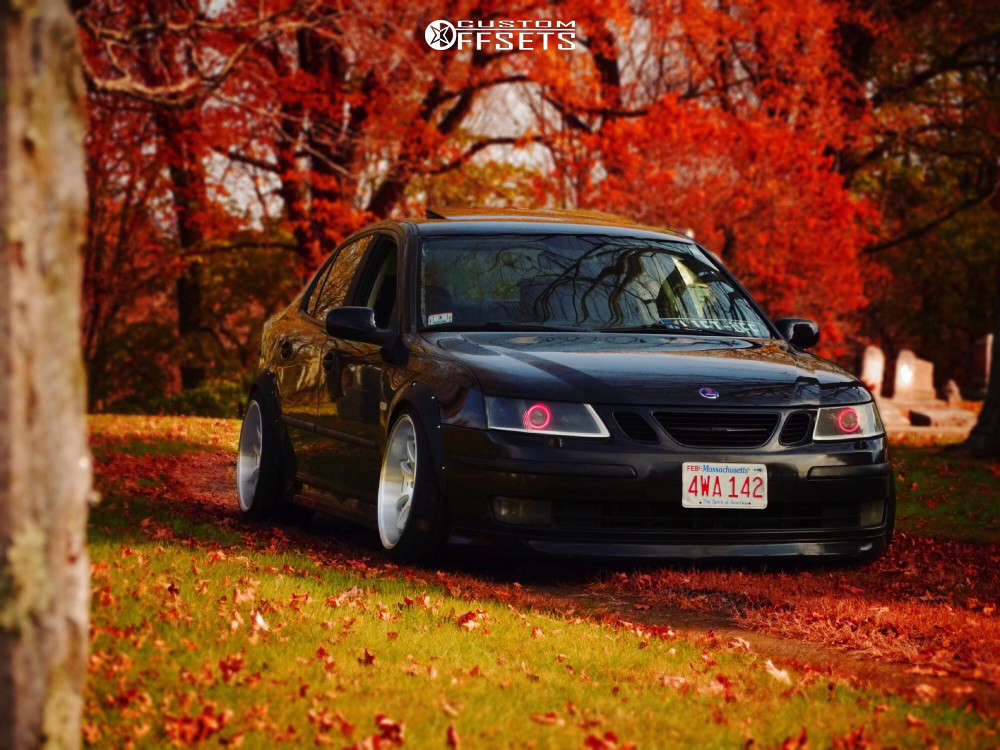2007 Saab 9-3 with 18x10.5 15 Aodhan DS02 and 265/40R18 Achilles At ...
