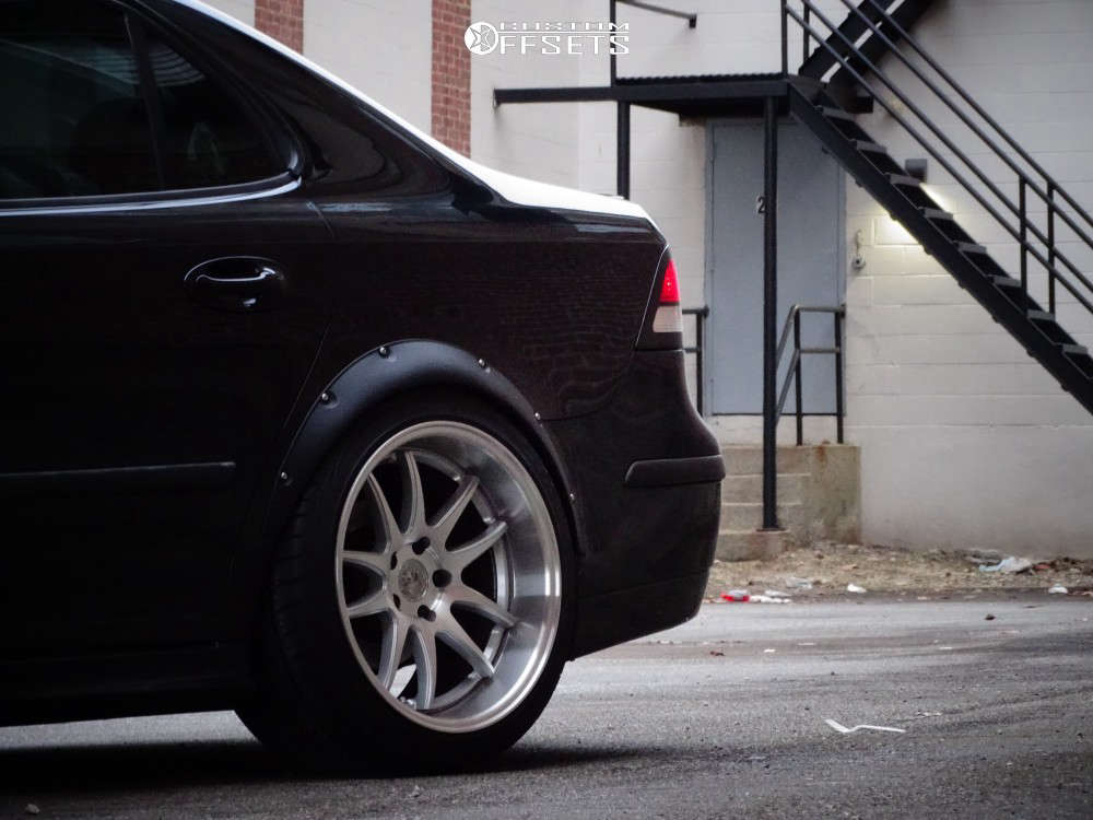 2007 Saab 9-3 with 18x10.5 15 Aodhan DS02 and 265/40R18 Achilles At ...