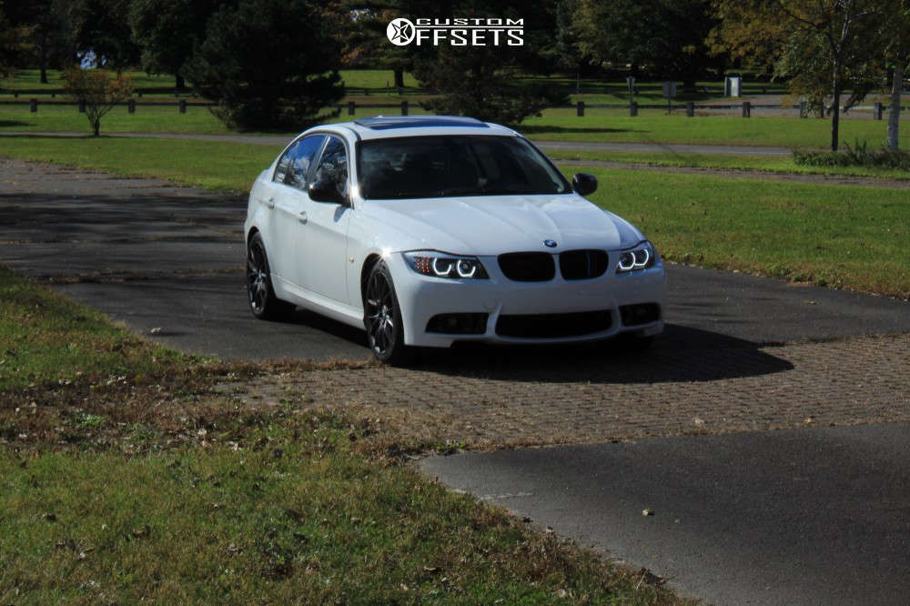 2011 BMW 328i XDrive with 18x9 35 MSW Type 25 and 245/40R18 General G ...