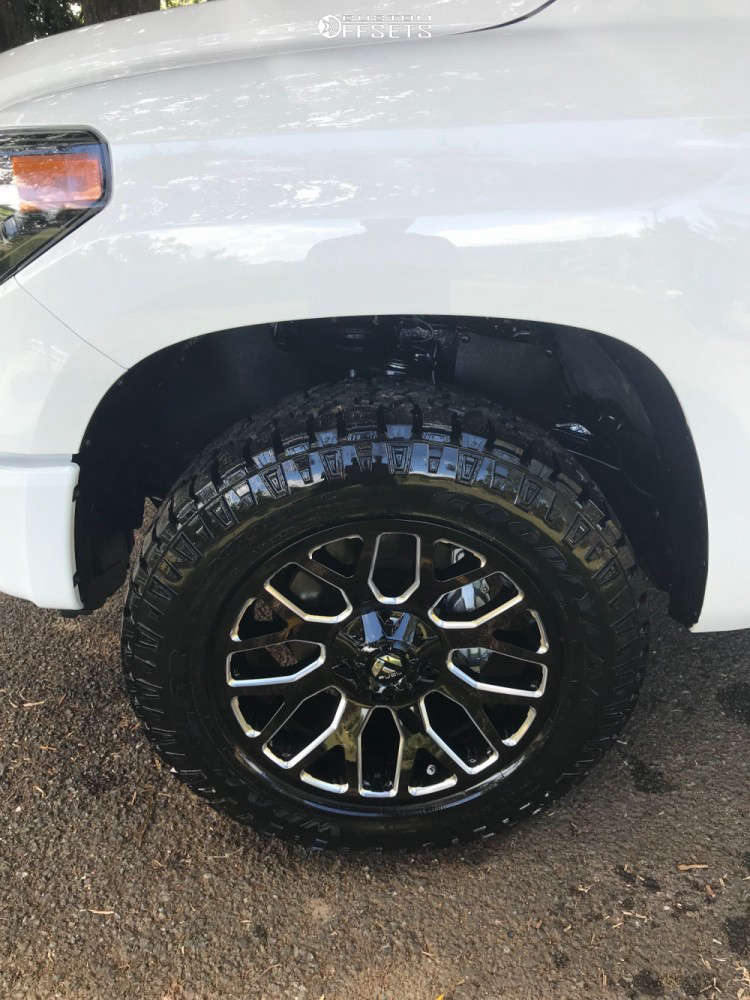 2018 Toyota Tundra with 20x9 20 Fuel Warrior and 275/60R20 Goodyear ...