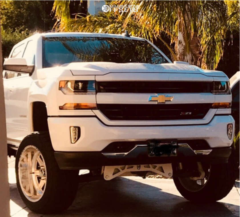 2017 Chevrolet Silverado 1500 with 22x12 -40 American Force Legend Ss ...