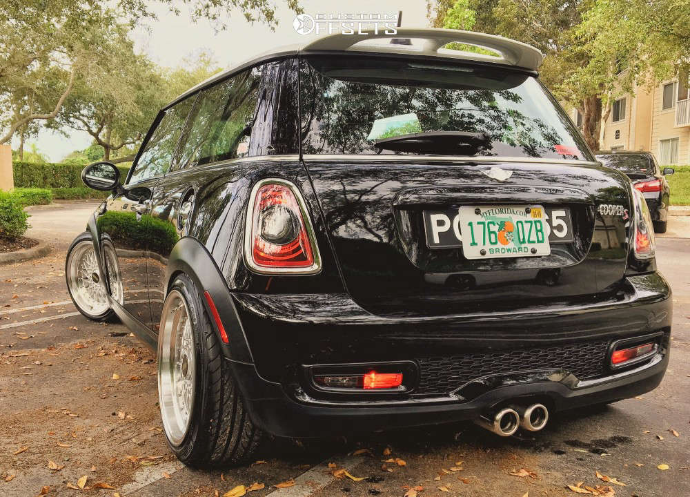 2011 Mini Cooper with 17x8.5 20 ESM 002r and 195/45R17 Yokohama S Drive ...