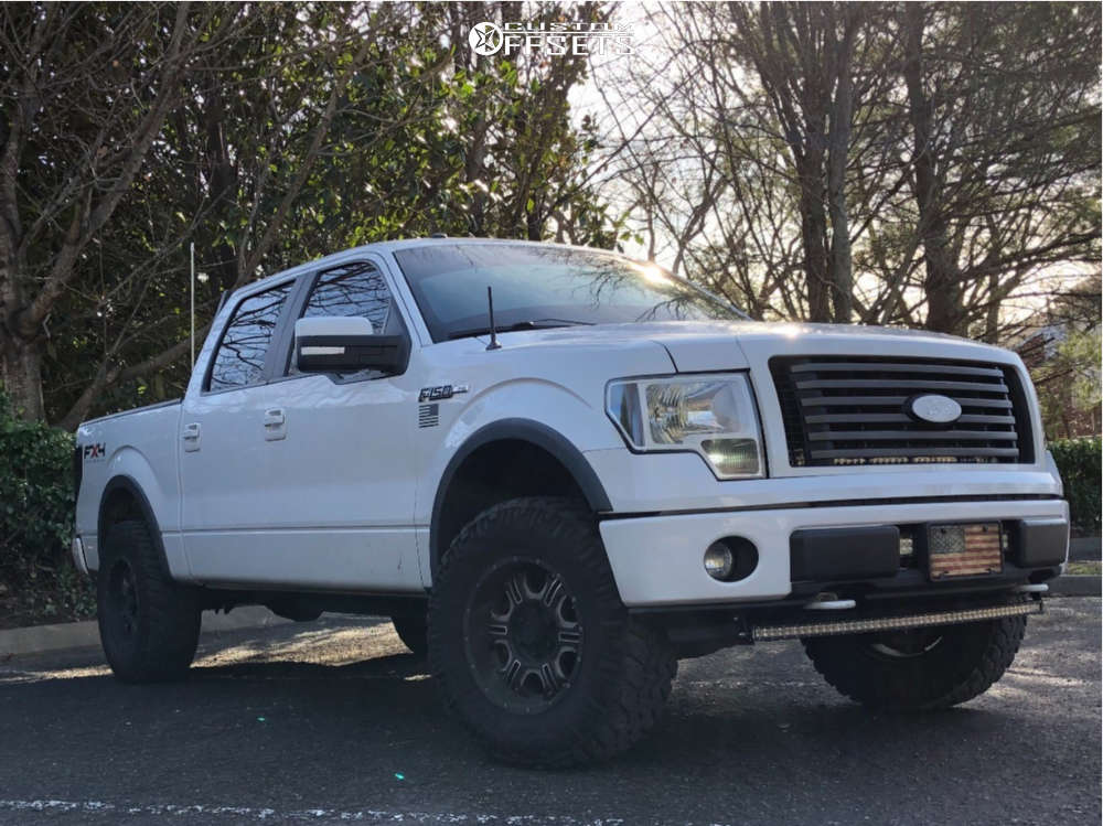 2011 Ford F-150 with 18x9 -12 Mayhem Havoc and 295/70R18 Nitto Trail ...