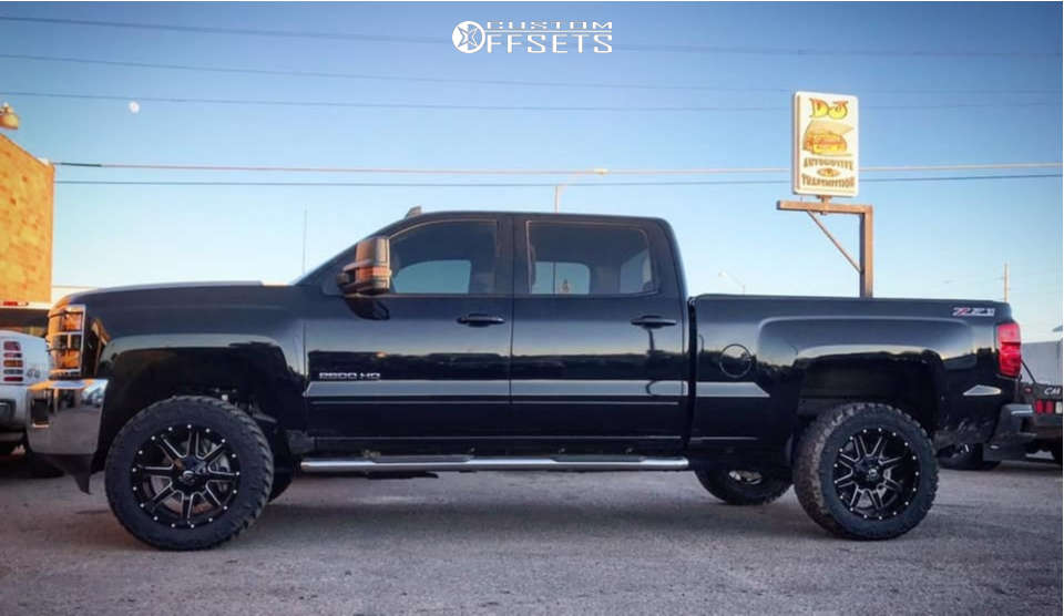 2016 Chevrolet Silverado 2500 HD with 20x10 -18 Fuel Maverick and 295 ...