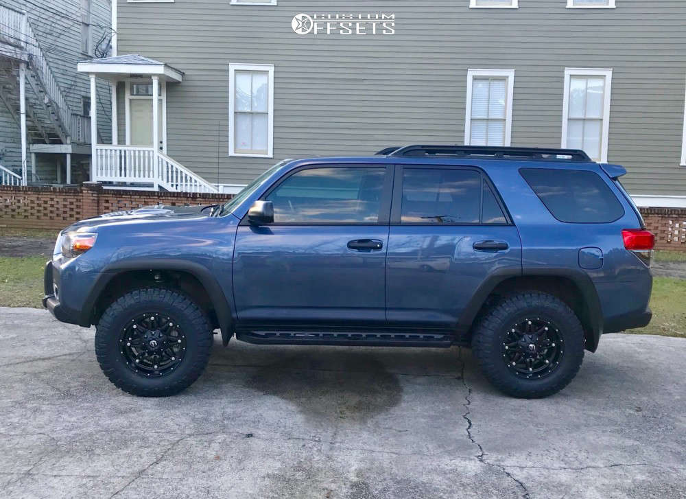 2013 Toyota 4Runner with 17x9 -12 Fuel Hostage and 33/70R17 Nitto Ridge ...