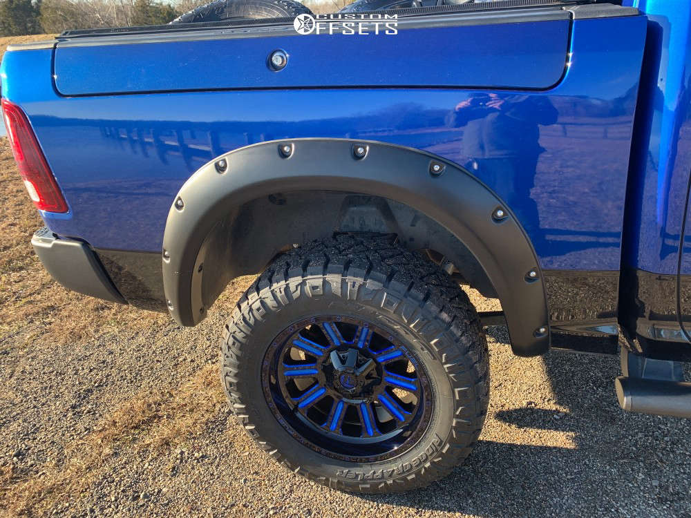 2017 Ram 1500 with 20x10 -18 Fuel Hardline and 35/12.5R20 Nitto Ridge ...