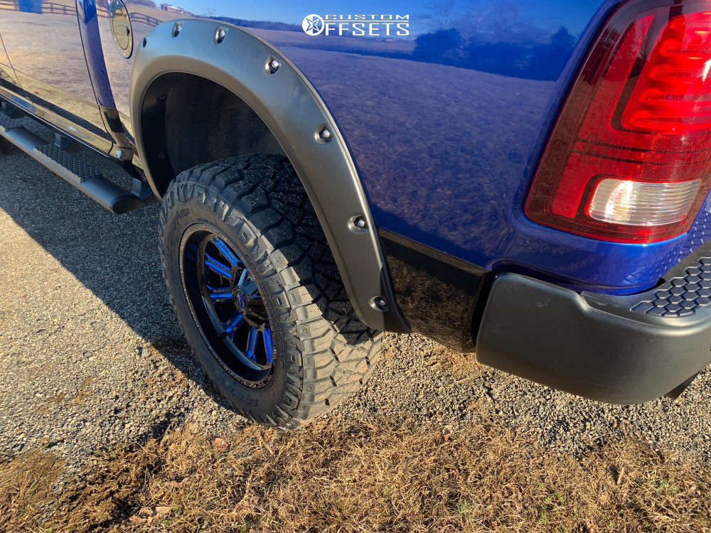 2017 Ram 1500 with 20x10 -18 Fuel Hardline and 35/12.5R20 Nitto Ridge ...