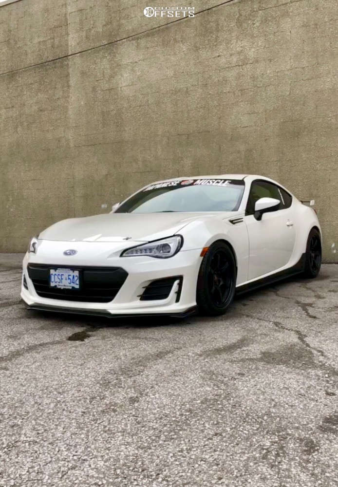 2017 Subaru BRZ with 17x9 38 Gram Lights 57DR and 245/40R17 Michelin ...